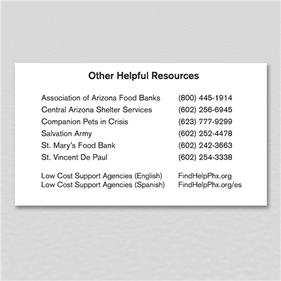 American Red Cross Business Card Disaster Action Team double sided
