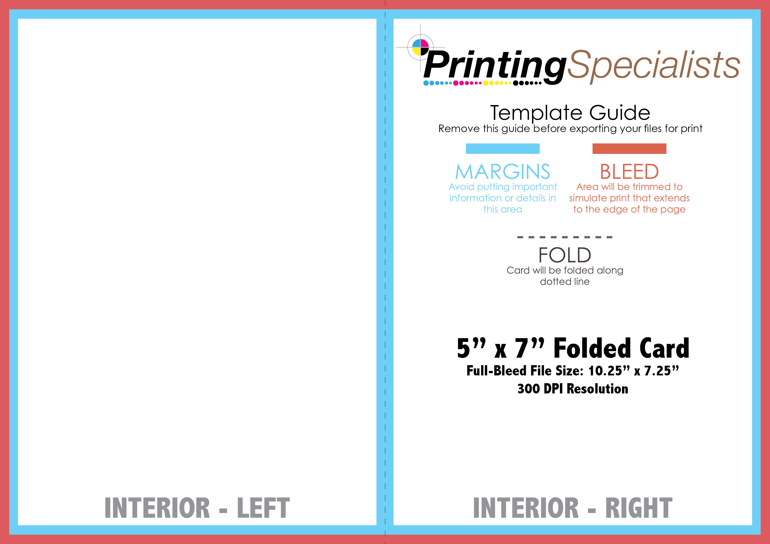 5" x 7" Folded Cards